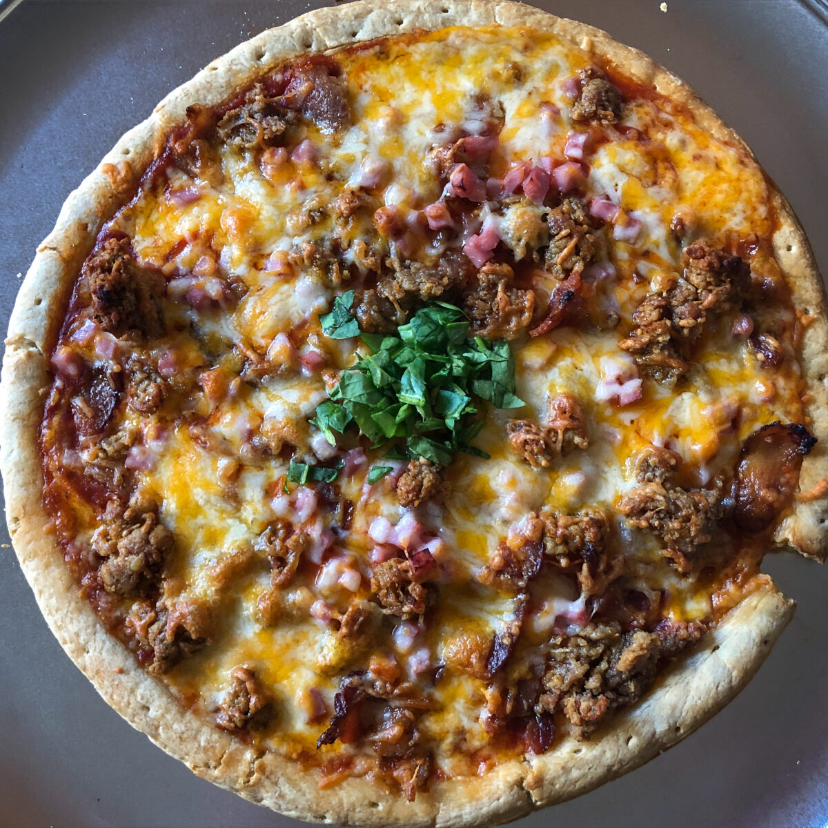 Rizer's 4 Meat Pizza - Rizer's Pork and Produce